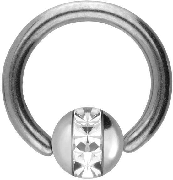 Titanium ball closure ring EPOXY RING BALL | PIERCINGLINE